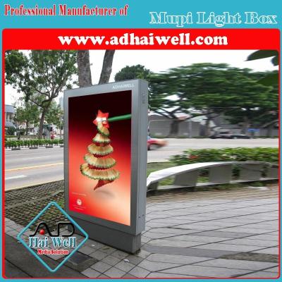 China Bus Stop Lateral Scrolling Light Box with 8 images for sale