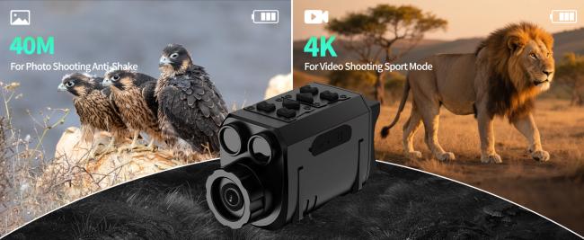 HONDIGI MINI91 Compact Night Vision Scope showing product design and display