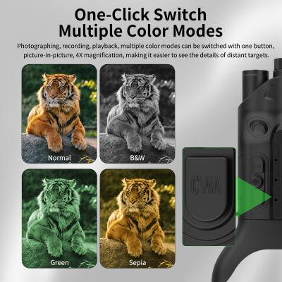 China Cross Auxiliary Line Night Vision Binoculars with Infrared Illumination Visible Range 1.5m-300m and 3″ LCD Display for sale