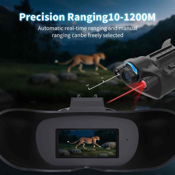 Quality NVG08F Rangefinder Binoculars with 1200m Range Measurement 6000mAh Battery and 2K Video Resolution for sale