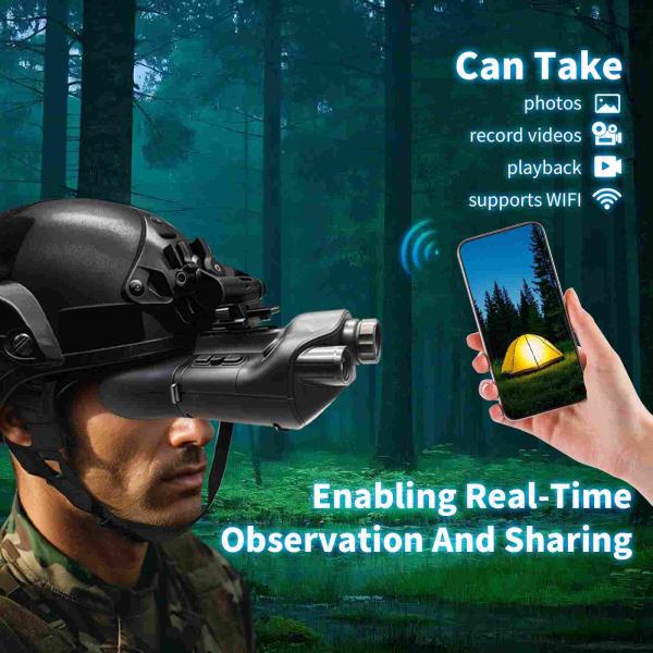 Quality NVG08F Night Vision Rangefinder Binoculars with 1200m Range Measurement, 6000mAh Battery, and 2K Video Resolution for sale