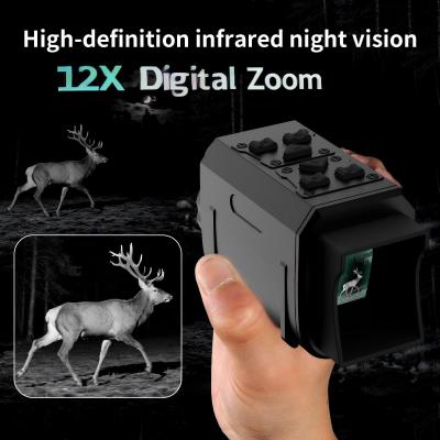 China Compact Night Vision Scope MINI91 with 4K Sensor 12X Zoom and 200m IR Range for Enhanced Night Vision for sale