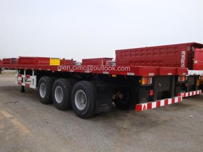 China 3-Axles Flatbed Container Semi-trailer-40ft for sale