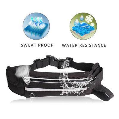 中国 水ボトル ホルダーが付いている注文の調節可能なメンズ ウエスト バッグ ランニング ベルト ウエスト パック 販売のため