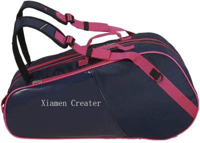 China Large Capacity Sports Badminton Racket Bag With Shoe Compartment for sale