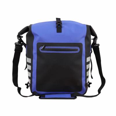 Cina 500D PVC Tarpaulin Bike Seat Tail Trunk 20L Borsa portapacchi posteriore per bicicletta impermeabile in vendita
