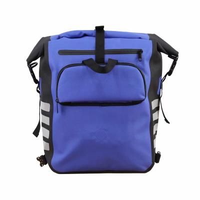 Cina 500D PVC Tarpaulin Bike Seat Tail Trunk 20L Borsa portapacchi posteriore per bicicletta impermeabile in vendita