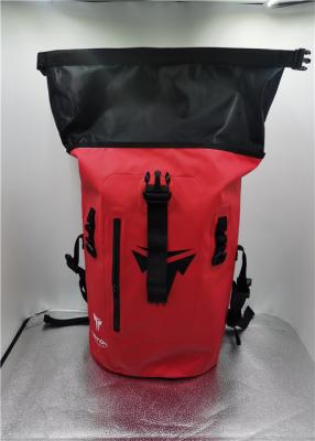 China Waterproof Dry Bag Backpack 30L Red Large Insulated Thermal Bag for sale
