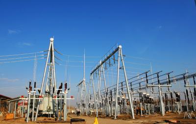 China CZ-Q235  Q345 Steel Frame Structure  Electric Hot Dip Galvanized Power Distribution Substation for sale