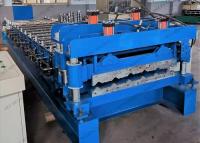 China 5.5kw Galvanized Steel Roofing Forming Machine 13 Steps 70mm Shaft PLC Control for sale
