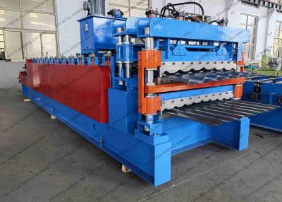 Cina Glazed Automatic Touch Screen Roof Tile Roll Forming Machine 50hz Cr12 in vendita
