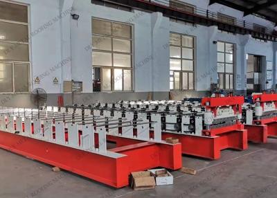China Q235 Glazed Roof Tile Roll Forming Machine PLC Sheet Metal Forming Machine for sale