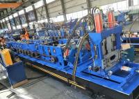 China 15kw Hydraulic Cutting C Z U Purlin Roll Forming Machine 120-450mm Web for sale