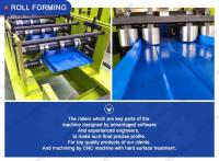 China Snap Lock Metal Roofing Machine 5.5KW 19 Rollers Standing Seam Forming Machine for sale
