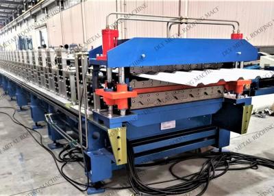China attrezzatura di formazione di strato del tetto del metallo della macchina 18m di doppio strato di 1250mm for sale