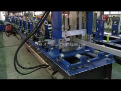 C U Z Automatic C Purlin Roll Forming Machine 80mm Purlin Machine