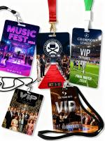Quality Custom Printing Event Name Badges Waterproof Conference Badges And Lanyards for sale