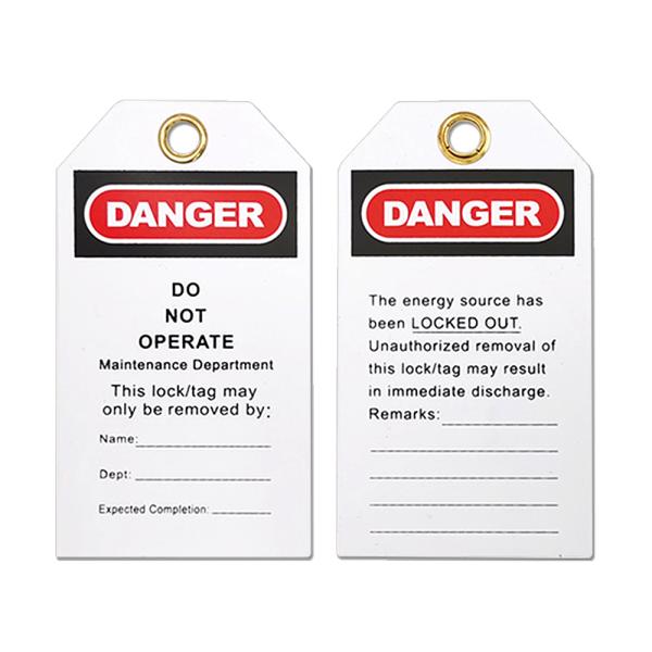 Quality Waterproof Plastic Tag Labels White Plastic Inspection Tags Tear Resistant for sale