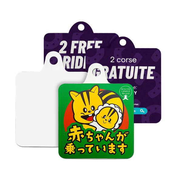 Quality Square Plastic Tag Labels Water Resistant Vinyl Hang Tags Eco Friendly For Business for sale