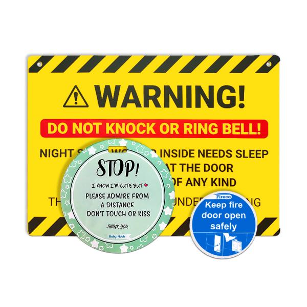 Quality Outdoor Custom Printed Plastic Tags Non Toxic Warning Sign Label for sale