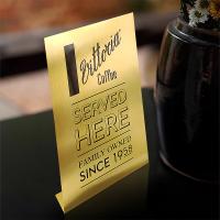 Quality Corrosion Resistant Metal Sign Plates Custom Shape Metal Sign Plaque With Logo for sale