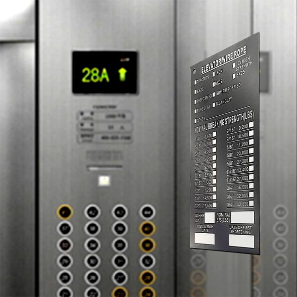 Quality Laser Engraved Metal Sign Plates Industrial Machine Asset Tag Corrosion Resistant for sale