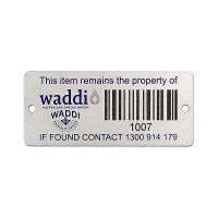 Quality Silver Custom Aluminum Asset Tags Fireproof Metal Equipment Tags Corrosion for sale