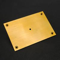 Quality Corrosion Resistant Blank Brass Tags Customized Blank Brass Plates For Engraving for sale