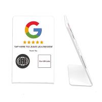 Quality White / Black NFC Display Stand Acrylic QR Display Stand For Public Use for sale