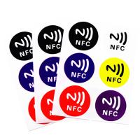 Quality Round RFID Tag Labels Waterproof NFC Smart Label Removable For Inventory And for sale