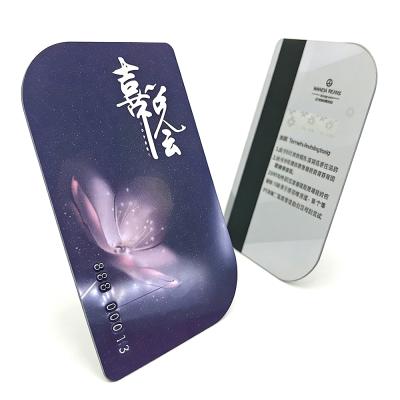 China Waterproof Die Cut Business Cards Durable Hard Plastic Business Cards Customized for sale