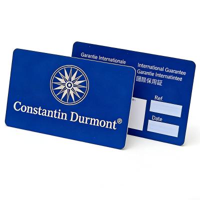 China Blue Custom Plastic Cards Water Resistant Tear Resistant CMYK Business Cards for sale