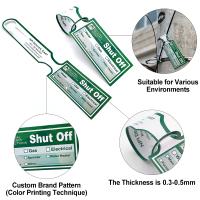 China UV Resistant PVC Self Locking Safety Tags 0.3-1mm Custom Logo Digital Printed Durable Plastic Tags for sale