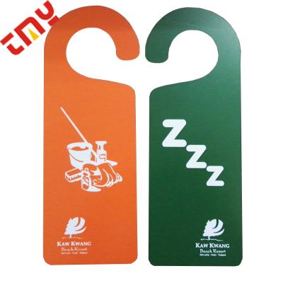 China Custom Plastic Do Not Disturb Sign Logo Modern Waterproof Hotel Room Door Hanger Sign For Hotel & Resterant for sale