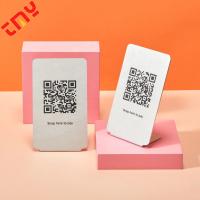 China Custom Metal Display Tags with QR Code for Restaurant Table Menu 180x110mm for sale