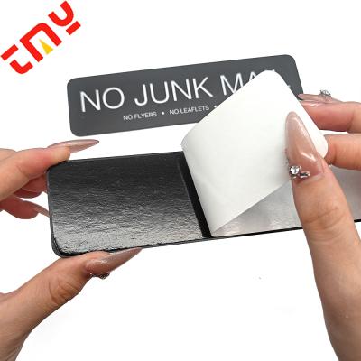 China Custom Printed Black Frosted Aluminum Sign With 1MM Sponge Glue Silk Screen LOGO Laser Engraving Warehouse Office Toilet for sale
