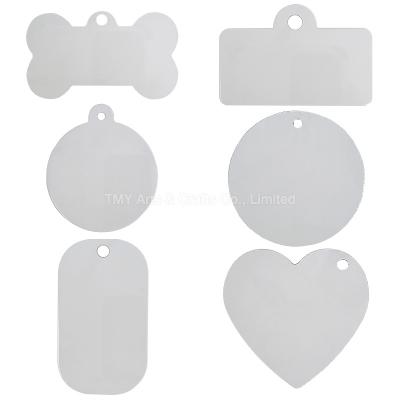 China High Quality Personalized Sublimation Dog Tags With Double Sided Blank Metal Customisable Crafts For Dog Tag for sale