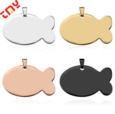 China Difform Fish Cat Face Shape Dog Tags Pet Id Name Tag Metal Craft for Animal Tag for sale