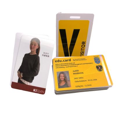 China Custom Transparent Plastic Blank PVC Card Printable Photo Card Visiting Card For Business for sale