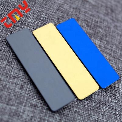 China Custom Printed Mirror Laser Engraved Stainless Steel Name Badge With Pin Magnet Employee Tag For Hotel Staff for sale