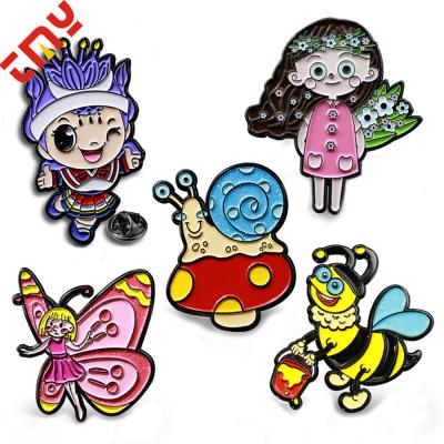 China Cheap Custom Made Personalized Logo Anime Metal Hard Soft Enamel Lapel Pins Badge Sets With Backing Card Packages for sale