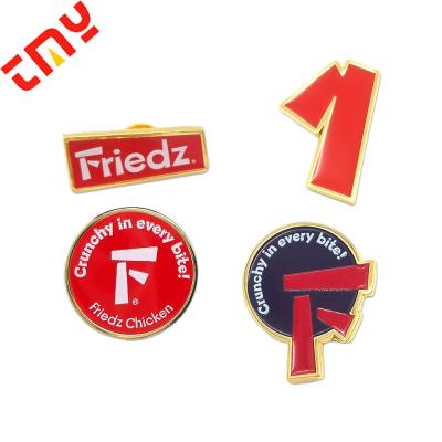 China Hard Enamel Pins Manufacturer Wholesale No MOQ Metal Zinc Alloy Iron Die Cast Custom Pins Cute Designs Label Pins for sale