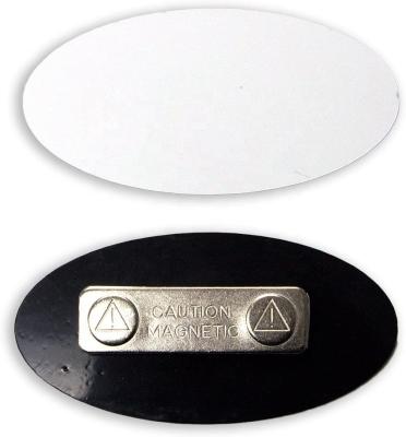 China Wholesale Two Color Blank Employee Name Badge DIY Write-On Staff Identification for sale
