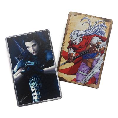 China Wholesale Printing Personalized TCG Custom Japanese Metal Poker Collectible Game Anime Trading Card for sale