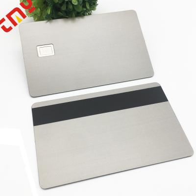 China TMY Wholesale Light Weight Pure Titanium Metal Bank Master Debit Credit Card Blanks With Chip for sale