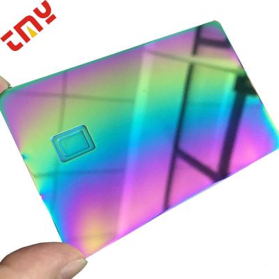 China Visa Credit Cards Factory Price Blank Metal Credit Card With MEV Slot 4442 or 4428 Chip Business Card With Own Design for sale