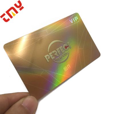 China Wholesale Custom Logo Pvc Printing Embossed Hologram Business Card for sale