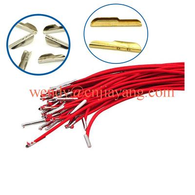 China factory price jiayang gold size sharp end tip for elastic lace metal t tip barb for sale