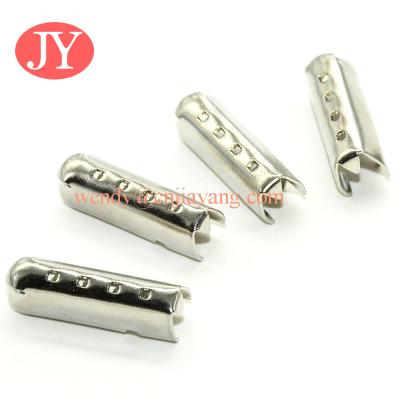 China jiayang nickle metal tips for shoelace /drawstring / cord for sale