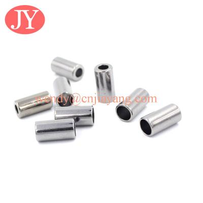 China jiayang shiny silver metal toggle cord end cord cap for strings for sale